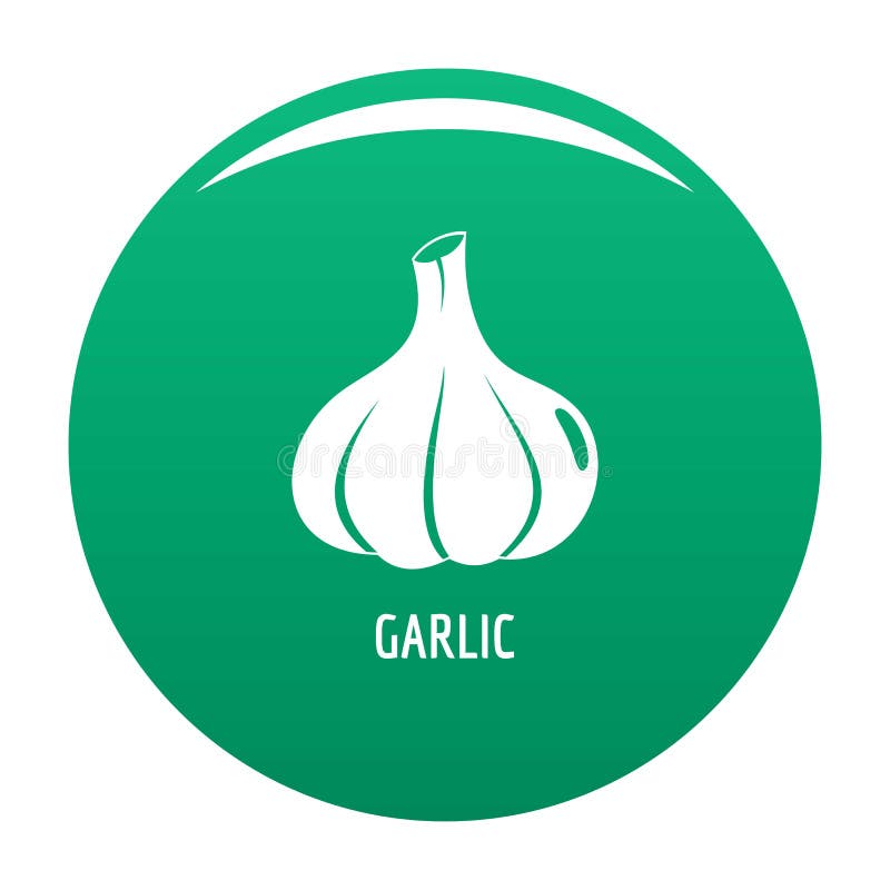 Garlic icon, simple style. stock vector. Illustration of black - 106115292
