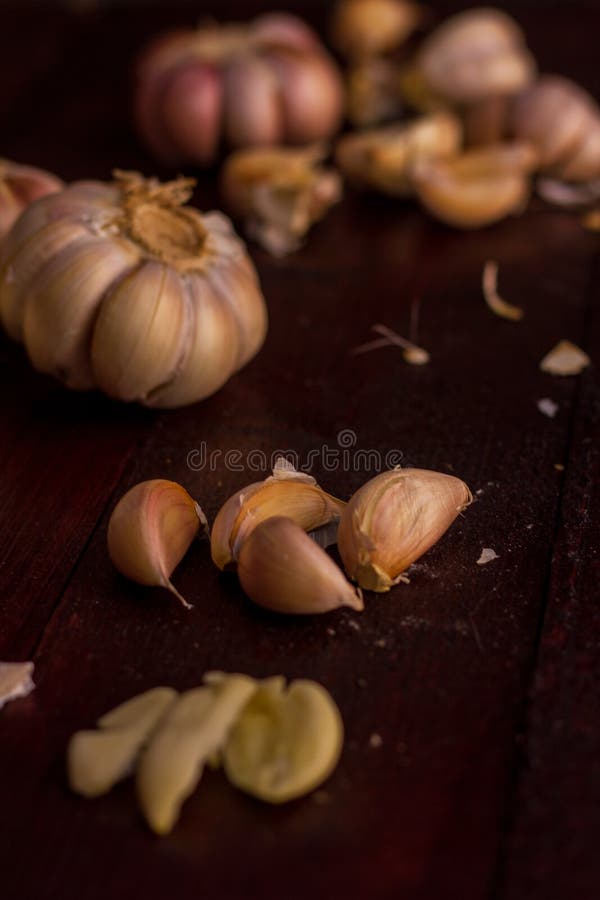 Garlic Kitchen Dinner Aromatic Object Stock Photo - Image of aromatic ...