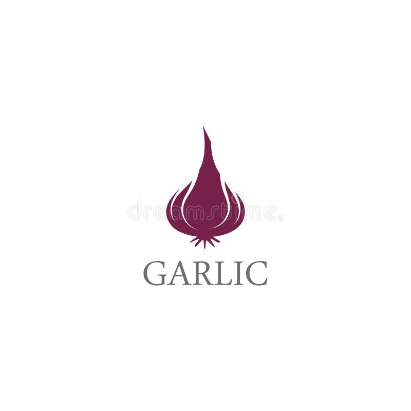 Garlic Logo Icon Symbol Design Vector Illustration. Stock Vector ...