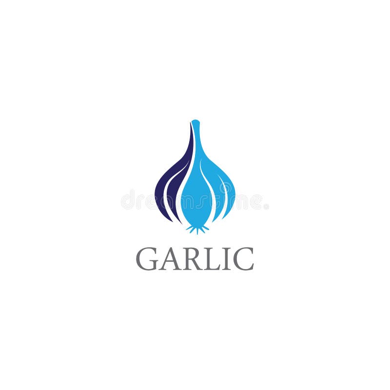 Garlic Logo Icon Symbol Design Vector Illustration. Stock Vector ...