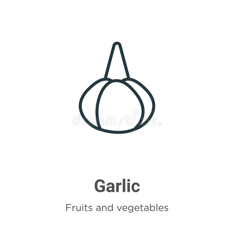 Garlic Outline Stock Illustrations – 7,312 Garlic Outline Stock ...