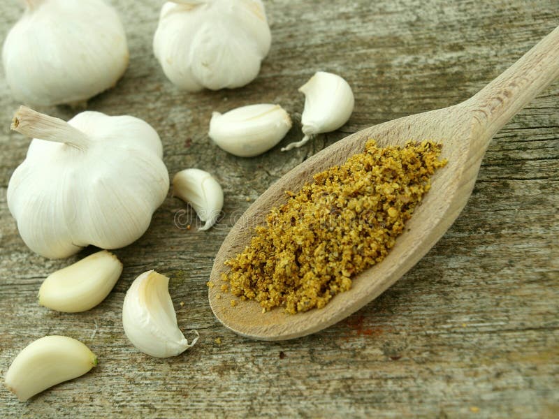 Garlic and pepper stock image. Image of flavoring, dressing - 18225271