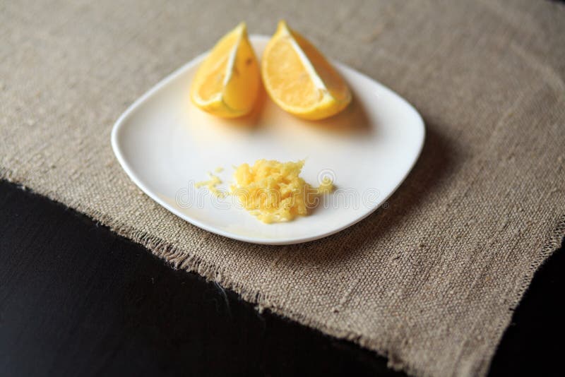 Garlic on a Plate, Vegetable, Grated Garlic Stock Image - Image of ...