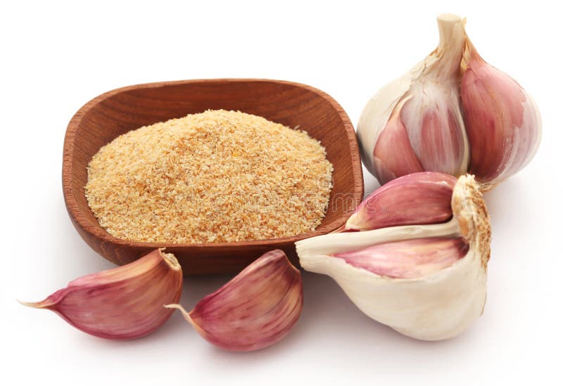 Garlic powder stock image. Image of flavoring, background - 147290697