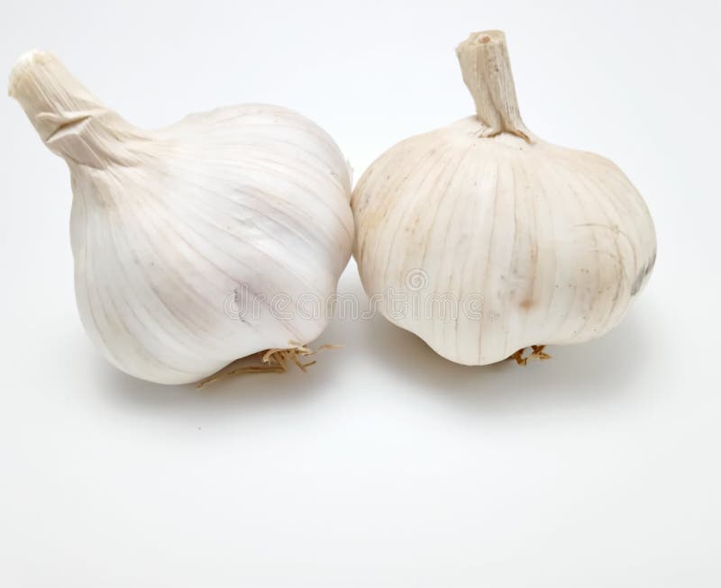 Garlic Set on White Background Stock Photo - Image of abuse, dish ...