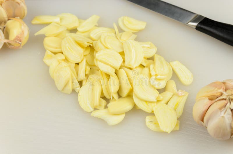 Garlic slice stock photo. Image of organic, herb, condiment - 85489628