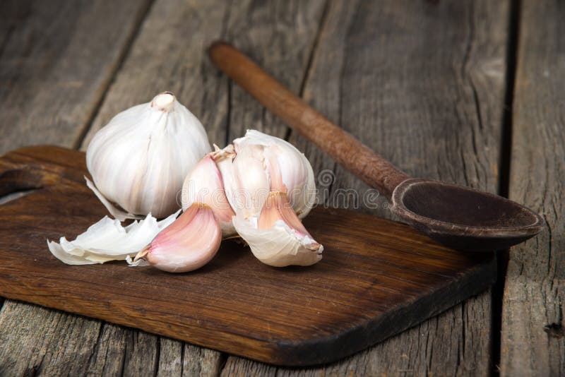 Garlic stock photo. Image of close, macro, horizontal - 40822966