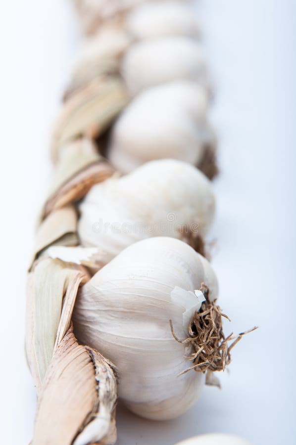 Garlic string and menu stock image. Image of write, space - 60237029