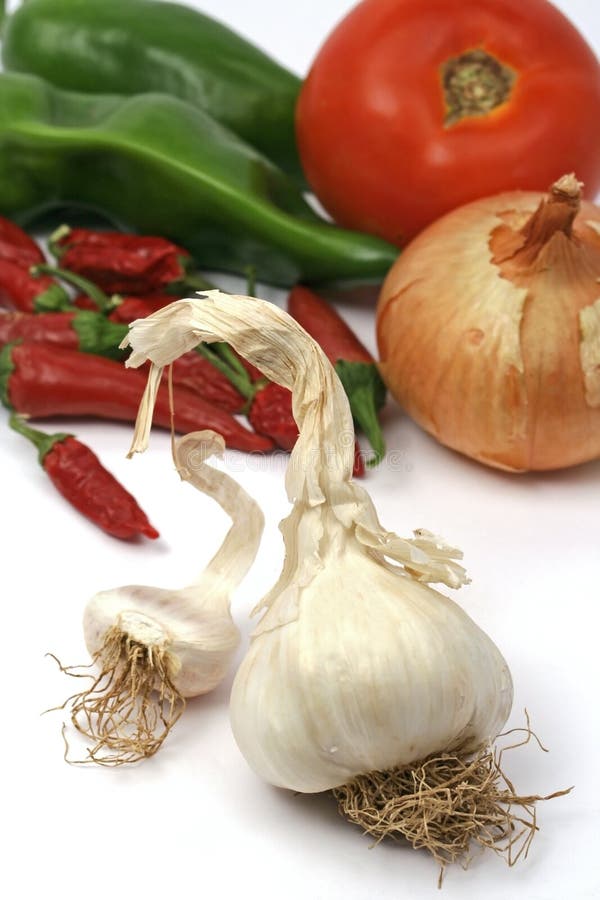 Garlic and veggies stock image. Image of vegetable, nutrient - 3083051