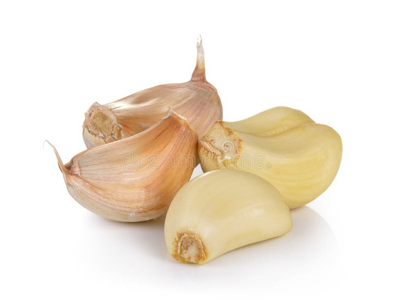 Garlic on white background stock photo. Image of ingredient - 57853886