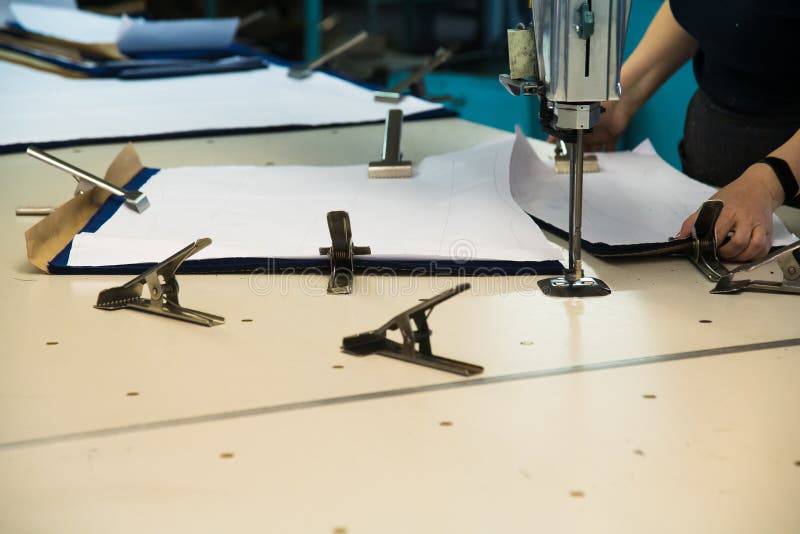 Garment Factory. the Process of Tailoring Stock Image - Image of ...