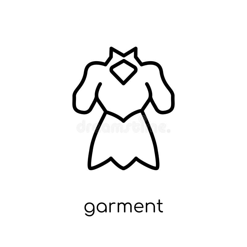 Garment Icon from Sew Collection. Stock Vector - Illustration of ...