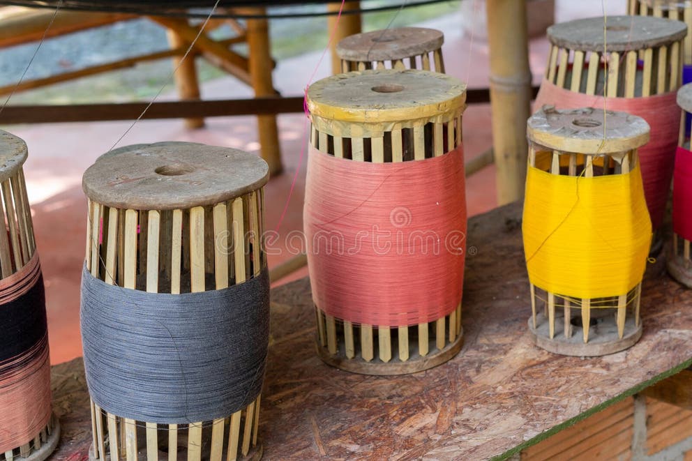 Stack of Colorful Silk Rolls Stock Image - Image of ceiling, mast ...