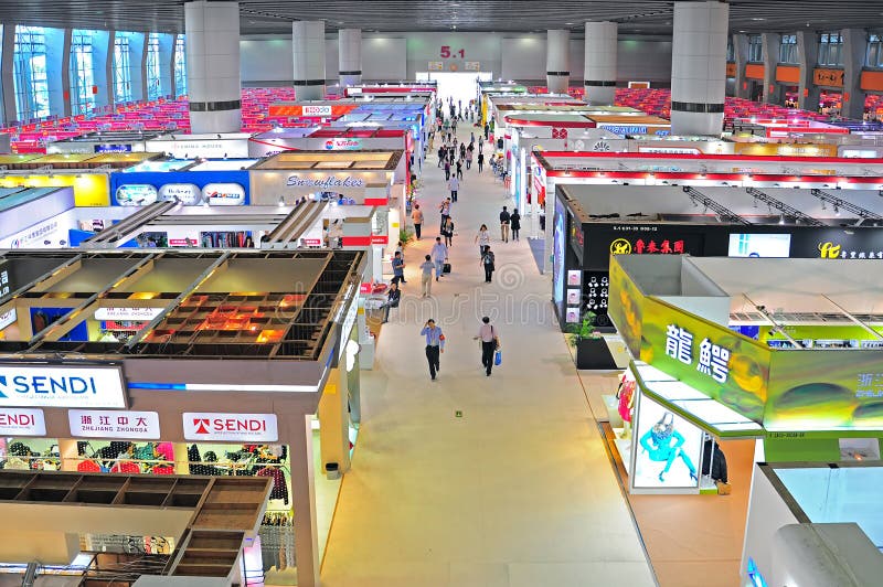Garments Pavilions at Canton Fair Editorial Stock Photo - Image of ...