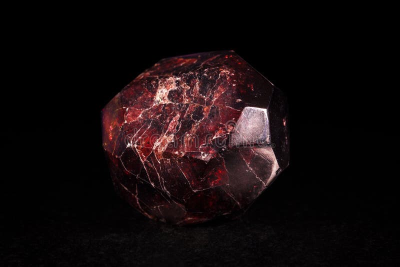 Amethyst Mineral Stone, Black Background Stock Image - Image of ...