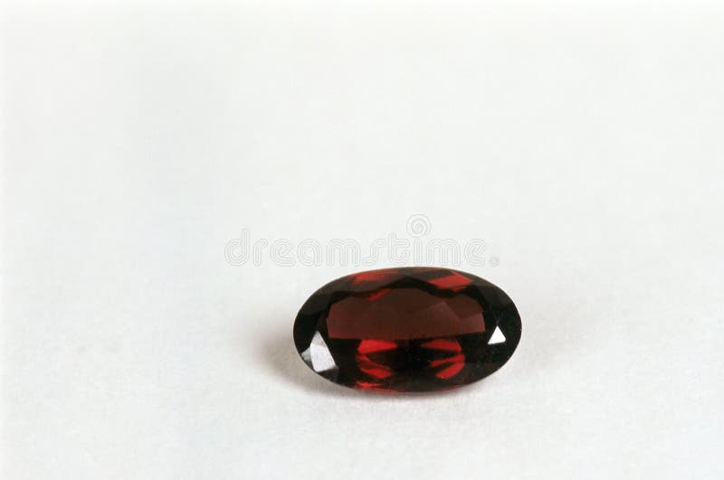Garnet Stone Against White Background Stock Image - Image of white ...