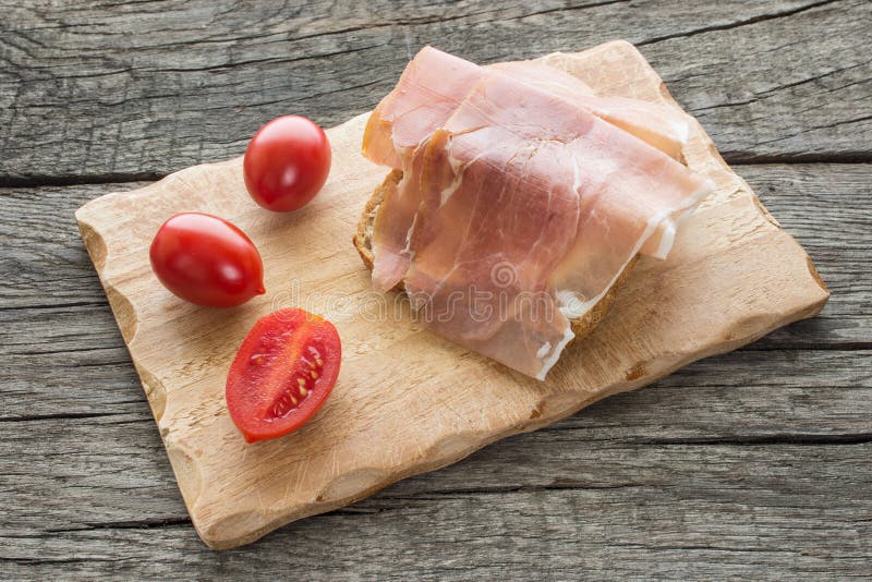 Garnished Roll Parma Ham Stock Photos - Free & Royalty-Free Stock ...