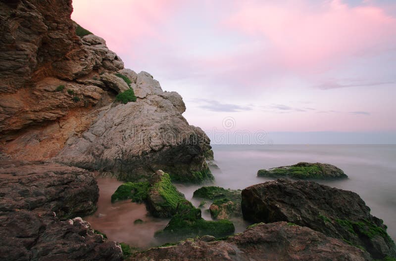Garraf seascape stock photo. Image of light, color, outdoor - 35236626
