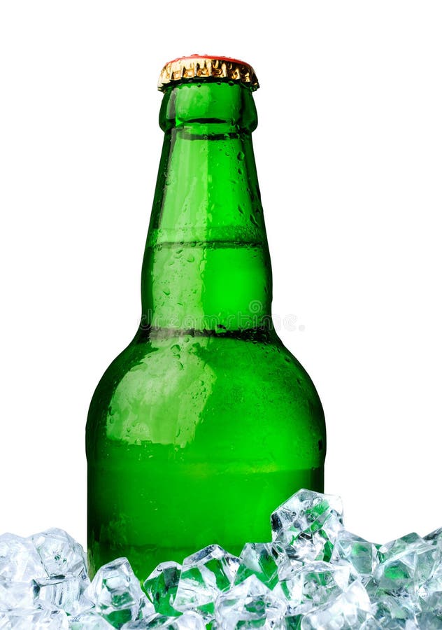 Dois Frascos Da Cerveja No Gelo Imagem de Stock - Imagem de ladeira ...