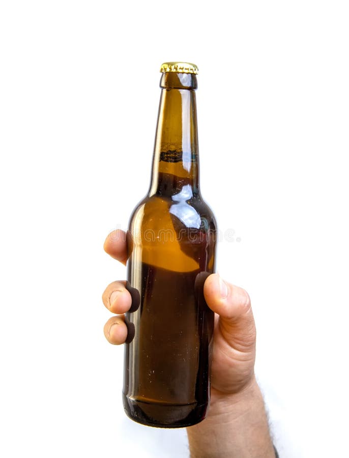 Garrafa De Cerveja Isolada Em Branco. Imagem de Stock - Imagem de ...