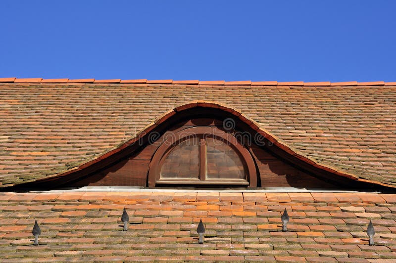 Slate roof with stone wall stock image. Image of exterior - 1189023