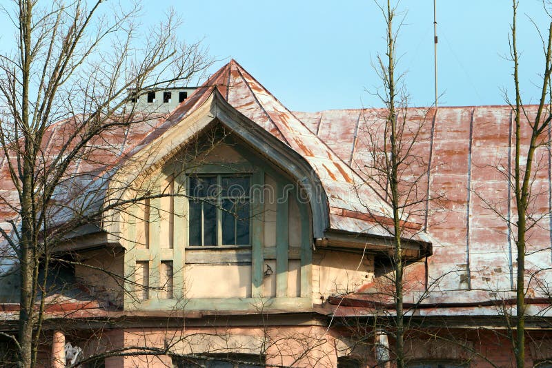 Garret window stock image. Image of garret, blue, house - 9274217