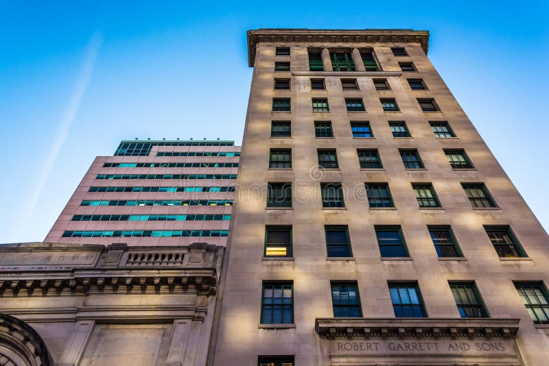 The Garrett Building in Downtown Baltimore, Maryland. Stock Photo ...
