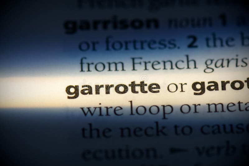 Garrotte stock photo. Image of word, garrotte, closeup - 161577708