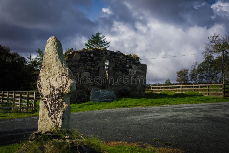 Gartan Rath Ancient Church in County Donegal Stock Photo - Image of ...