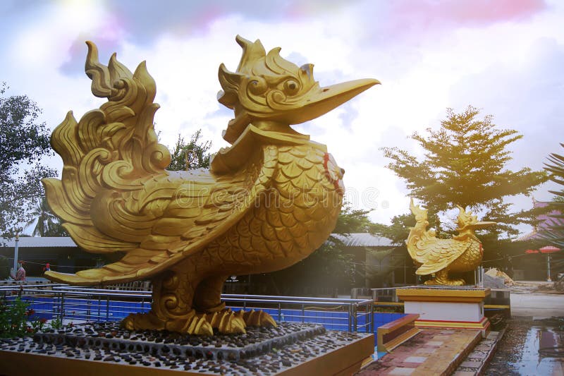 Garuda Be Enshrined Area Inside the Temple Area Stock Image - Image of ...