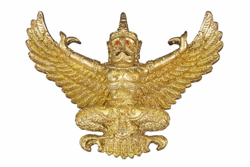 Garuda gold in temple stock photo. Image of architecture - 30104900