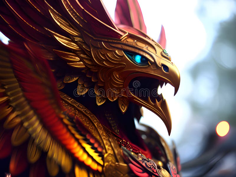 Garuda Monster in the Hell , Ai Generated Stock Illustration ...