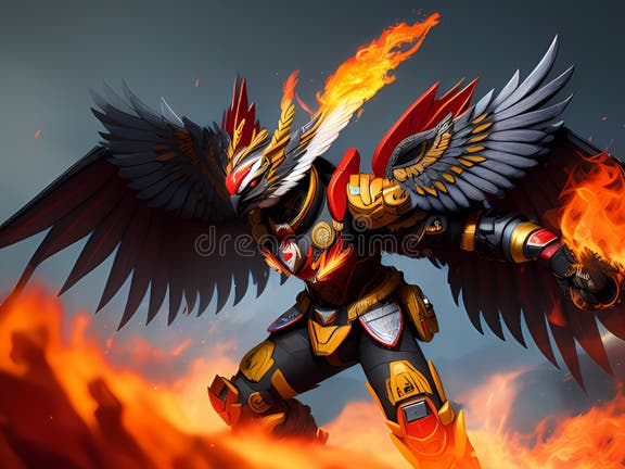 Garuda Monster in the Hell , Ai Generated Stock Illustration ...