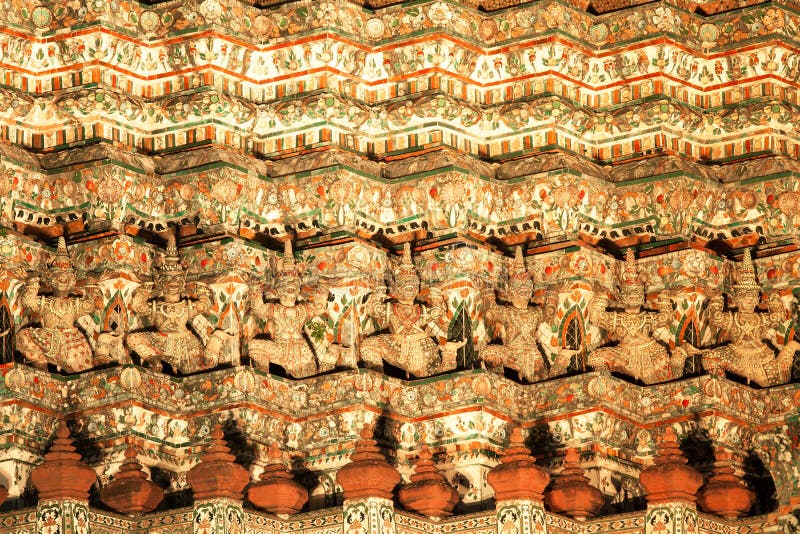 Garuda Pattern at the Ancient Temple Stock Photo - Image of monastery ...