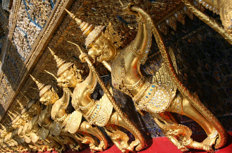 Garuda sculptures stock photo. Image of building, thailand - 13363702