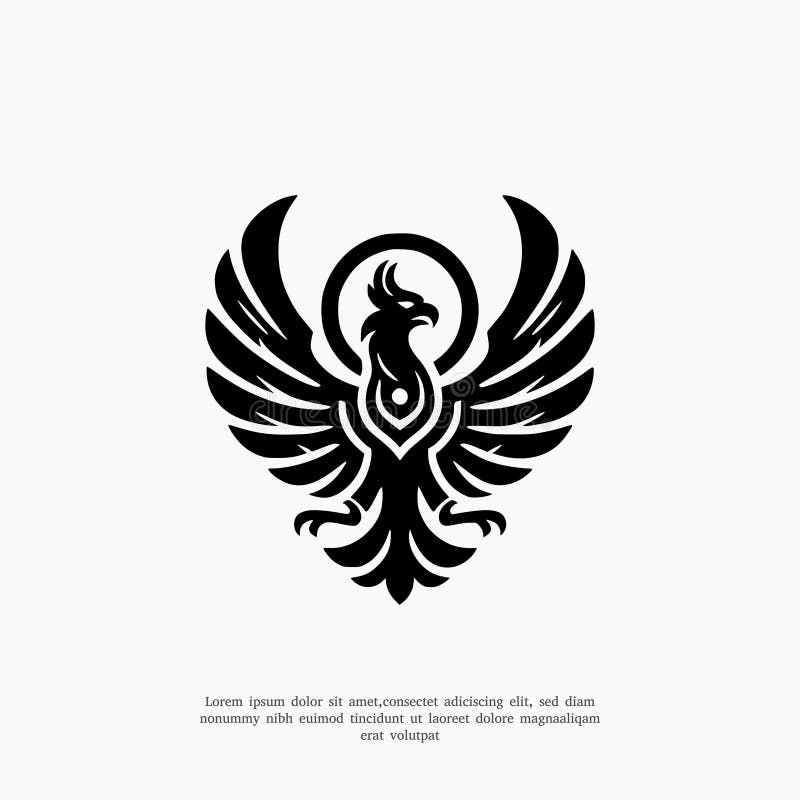 Garuda Silhouette Vector Logo Design Stock Illustration - Illustration ...