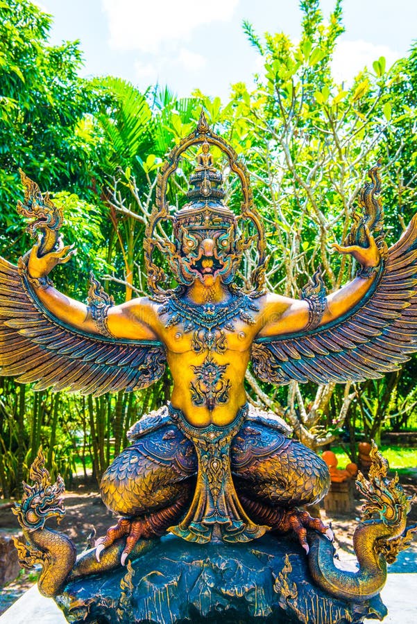 Garuda statue in park stock photo. Image of believe - 247750626