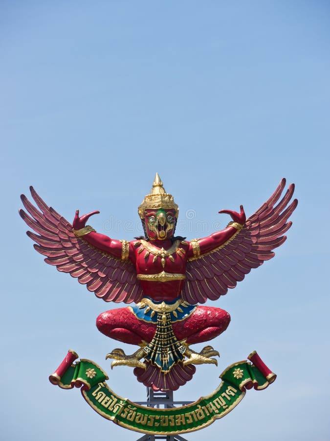 Art on Royal Thai Temple Wall Stock Photo - Image of angel, golden ...