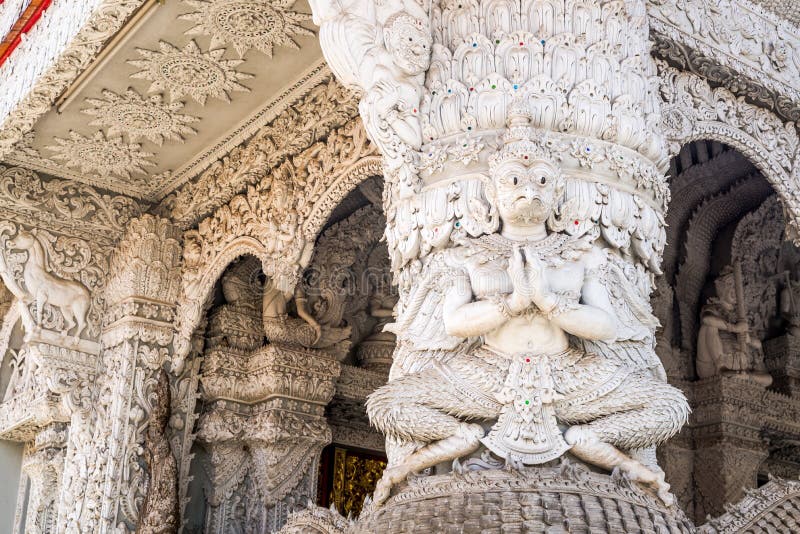 Garuda Statue in the Temple Stock Image - Image of exterior, garuda ...