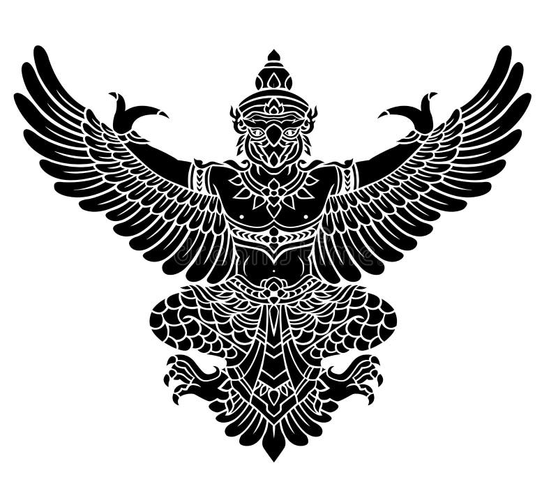 Garuda vector stock vector. Illustration of decor, ancient - 41746832