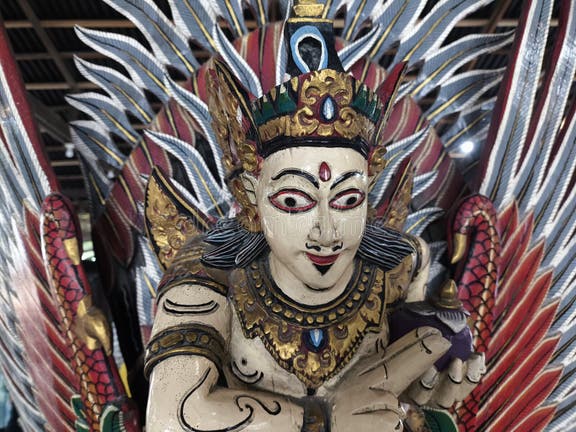 Garuda Wisnu Statue Decoration Stock Image - Image of decoration, wisnu ...