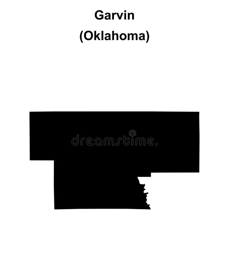 Garvin outline map stock vector. Illustration of empty - 361752133