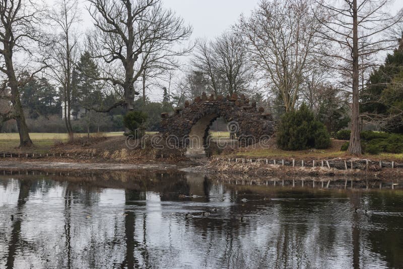 The Gary Bridge stock image. Image of unusual, limestone - 153831145