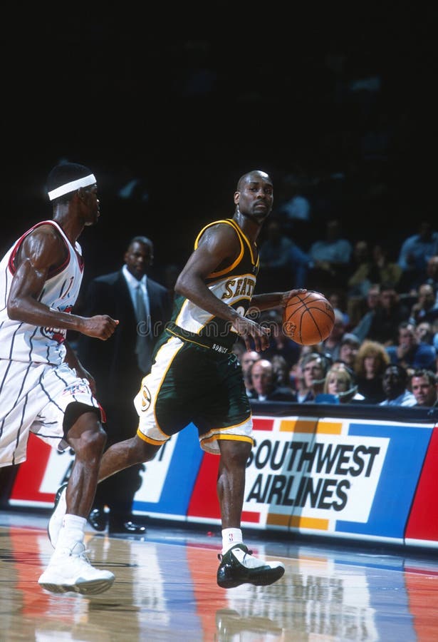 Gary Payton Seattle Super Sonics Redaktionelles Stockfotografie - Bild ...