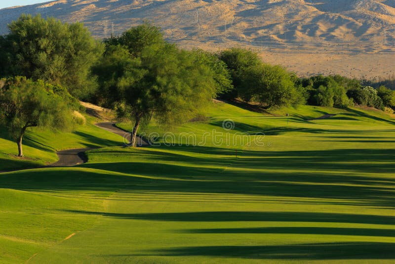 Palm Springs Golf Course Homes Stock Image - Image of desert, bamboo ...