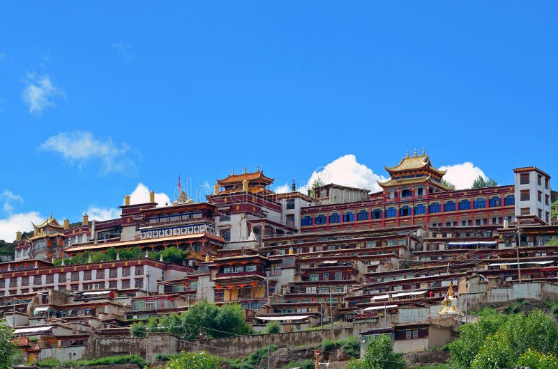 Garze Monastery stock photo. Image of prefecture, garze - 26139588