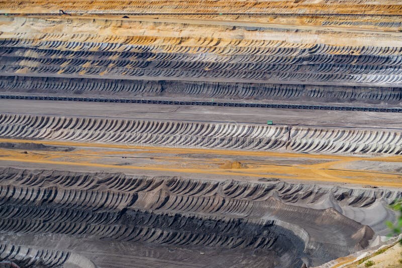 Surface mining in Germany stock image. Image of load - 123370223