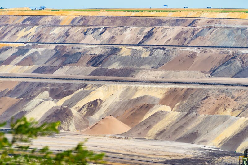 Surface mining in Germany stock image. Image of metal - 123370381