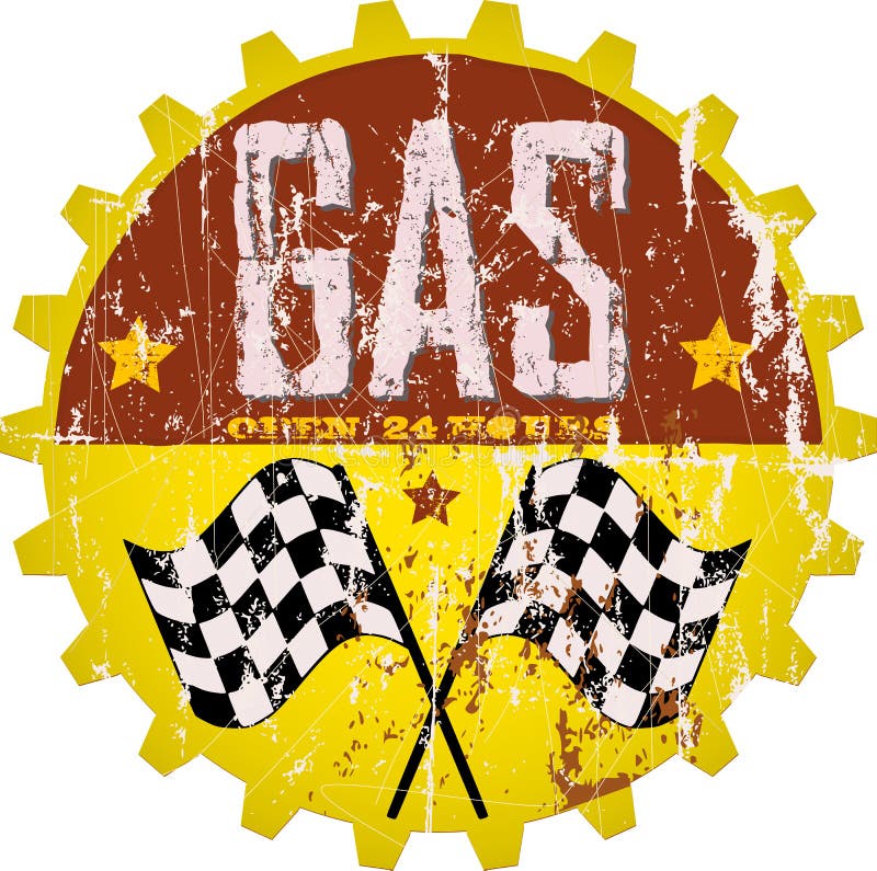 Vintage gasoline labels stock vector. Illustration of repair - 27550502