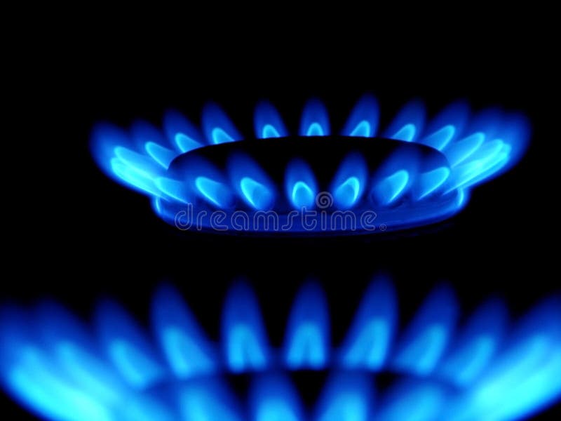 Blue flames of gas stock image. Image of circular, cooking - 2769925